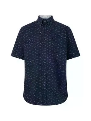 Paul & Shark Shark-print Short-sleeve Shirt