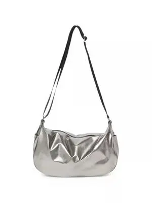 JACK GOMME Liris Light Metallic-effect Crossbody Bag - Silver