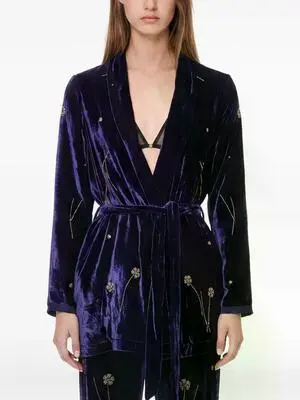 FORTE_FORTE Fleurs D' Orient Belted Jacket