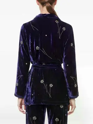 FORTE_FORTE Fleurs D' Orient Belted Jacket