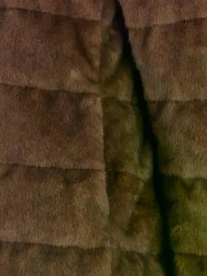 Herno Quilted Faux-fur Coat - Brown