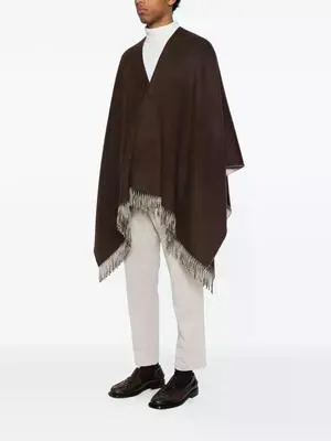Eleventy Fringed Reversible Cape
