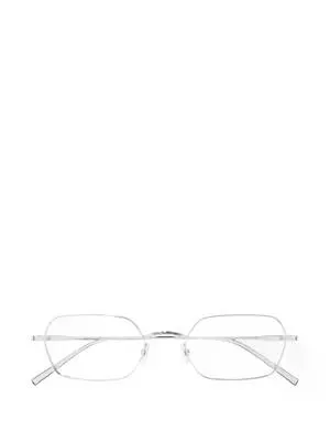 Saint Laurent Geometric-frame Glasses - Silver