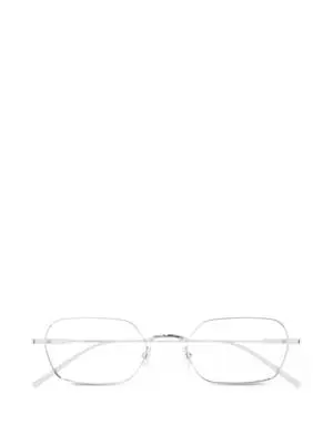 Saint Laurent Geometric-frame Glasses - Silver