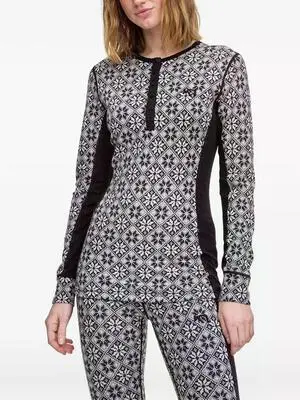 Kari Traa Rose Patterned Long-sleeved T-shirt