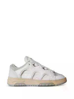 SANTHA Model 1 Padded Cut-out Sneakers - White