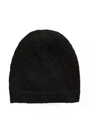 Our Legacy Ribbed-knit Wool Beanie Hat - Black