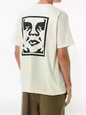 Obey Bold Icon Face Pigment Logo-print T-shirt