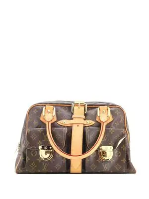 LOUIS VUITTON Manhattan Handbag Monogram Canvas Gm Satchel