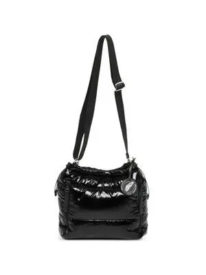 JACK GOMME Meribel Arc Quilted Satchel Bag - Black