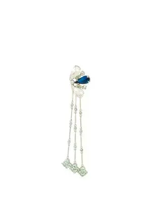 Rabanne Crystal-embellished Drop Earrings - Silver