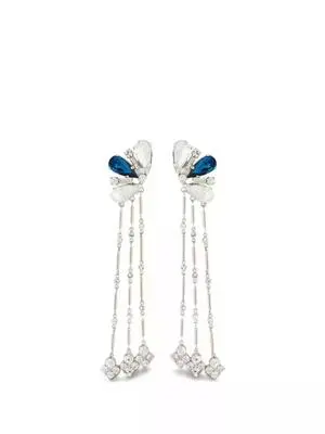 Rabanne Crystal-embellished Drop Earrings - Silver