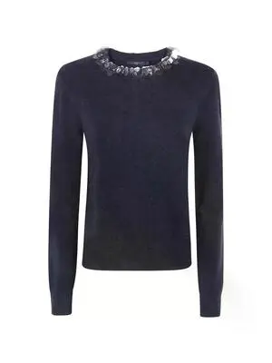 Seventy Sequin-embellished Sweater - Black