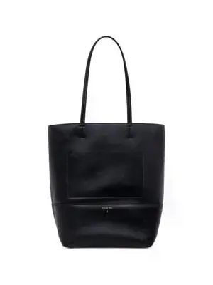 Patrizia Pepe Logo-print Leather Tote Bag