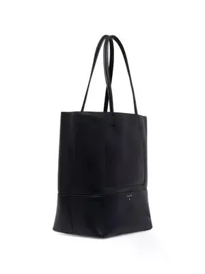 Patrizia Pepe Logo-print Leather Tote Bag