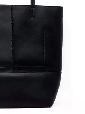 Patrizia Pepe Logo-print Leather Tote Bag