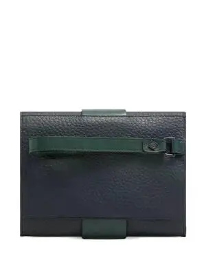 PIQUADRO Buckle-fastening Leather Clutch Bag