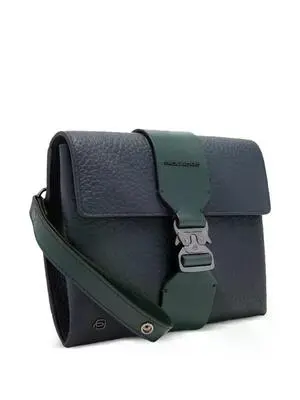 PIQUADRO Buckle-fastening Leather Clutch Bag