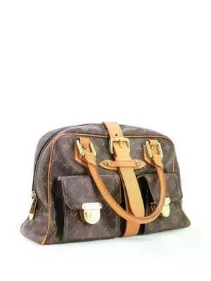 LOUIS VUITTON Manhattan Handbag Monogram Canvas Gm Satchel