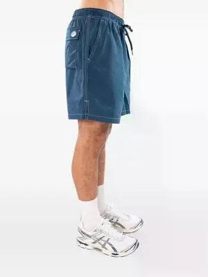 NEW AMSTERDAM SURF ASSOCIATION Contrast-stitch Logo-print Swim Shorts