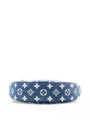 LOUIS VUITTON Loop Handbag Monogram Jacquard Denim Hobo Bag