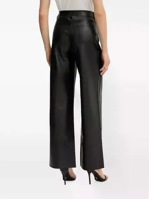 MORGAN Faux-leather Wide-leg Trousers