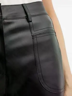 MORGAN Faux-leather Wide-leg Trousers