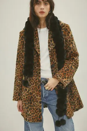 Free People Kiss Kiss Pom Scarf At - Black