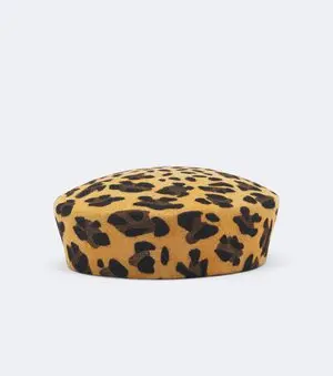 Ruslan Baginskiy Leopard-print Wool Felt Hat