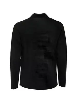FILIPPO DE LAURENTIIS Field Jacket Wool Cardigan - Black