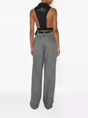 Elisabetta Franchi Double-breasted Lettering-print Waistcoat
