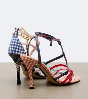 Loewe X Cosima Von Bonin New Comic Leather Sandals - Multicoloured