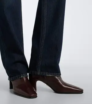 Prada Leather Ankle Boots