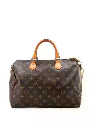 LOUIS VUITTON Speedy Bandouliere Bag Monogram Canvas 30 Satchel - Brown