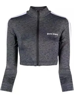 Palm Angels Logo-print Zip-front Track Top