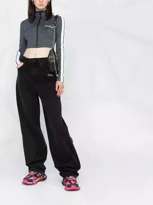 Palm Angels Logo-print Zip-front Track Top