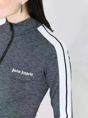 Palm Angels Logo-print Zip-front Track Top