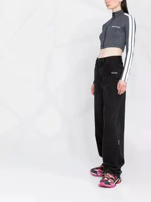 Palm Angels Logo-print Zip-front Track Top