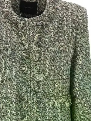THELAURENT Fringed Tweed-effect Jacket