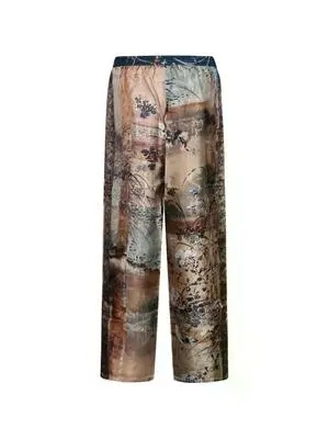 PIERRE-LOUIS MASCIA Aloe Silk Trousers