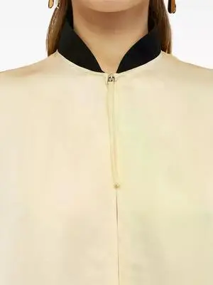 JIL SANDER Panelled Zip-up Satin Shirt