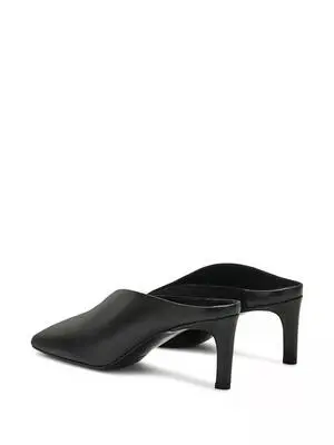 JIL SANDER Square-toe Leather Mules