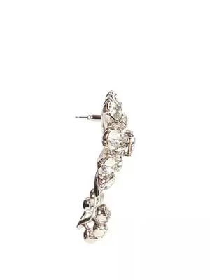 SELF-PORTRAIT Crystal-embellished Floral Earrings