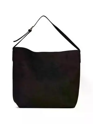THEMOIRE Suede-effect Tote Bag - Black