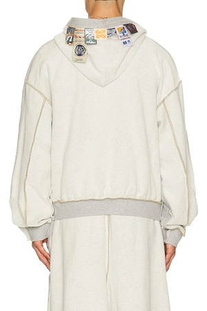 We11Done Inside-out Zip Up Hoodie