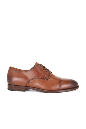 Polo Ralph Lauren Owen Leather Captoe Derby Dress Shoe - Tan