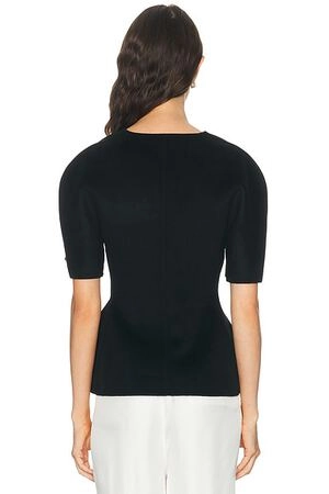 LISA YANG Double V Neck Top