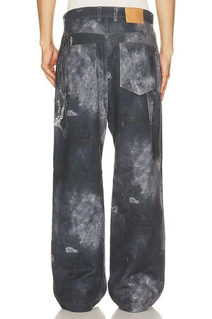 We11Done Trompe L'oeil Denim Carpenter Pants