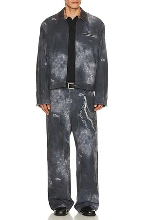 We11Done Trompe L'oeil Denim Carpenter Pants