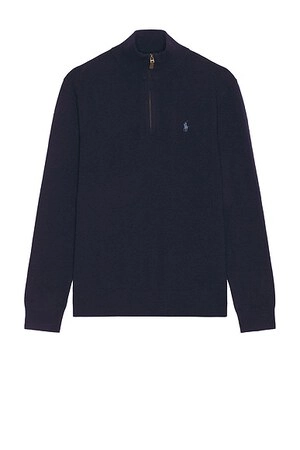 Polo Ralph Lauren Long Sleeve Lux Merino Wool 1/2 Zip Pullover Sweater